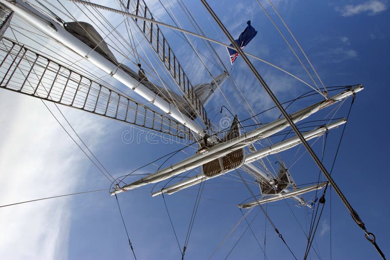 Ship S Mast with Naval Flags Stock Photo - Image of yacht, signalflag ...