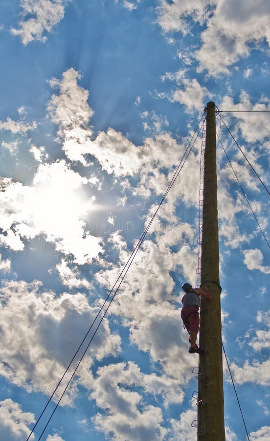 Up stock photo. Image of alpinist, blue, climp, clouds - 46021632