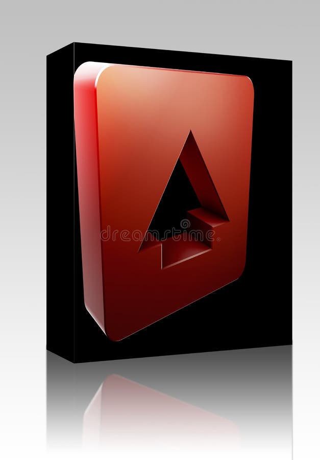 Up Navigation Icon Box Package Stock Illustration - Illustration of ...