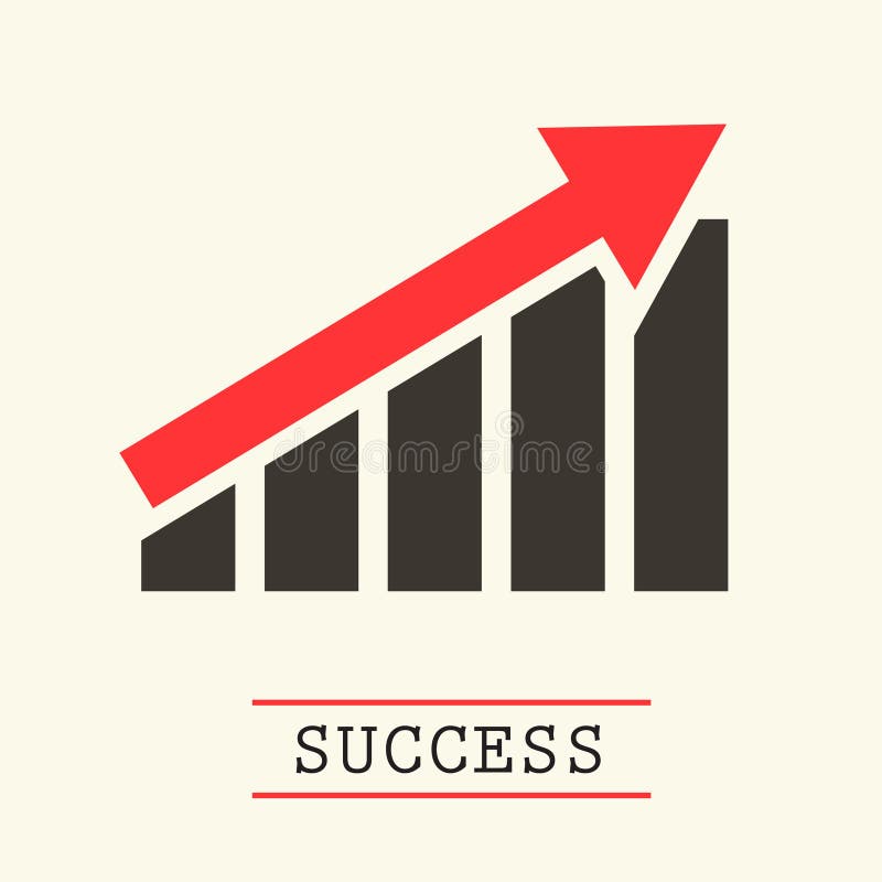 Success Graph Vector Illustration Stock Vector - Illustration of ...
