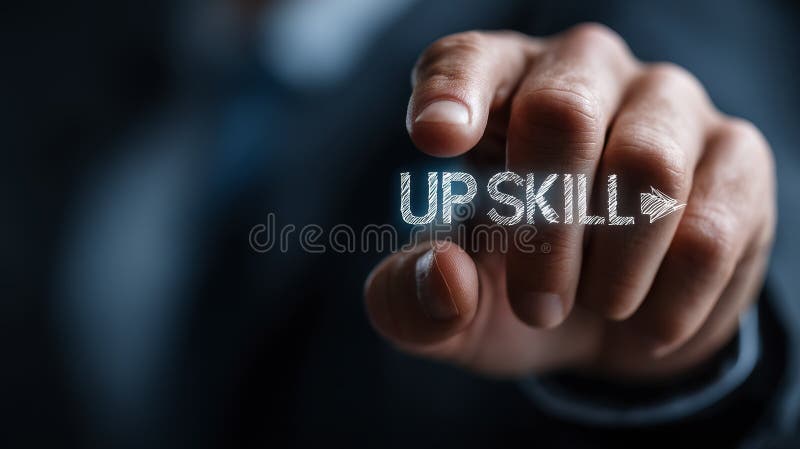 Up Skill and Personal Development Concept Stock Image - Image of ...