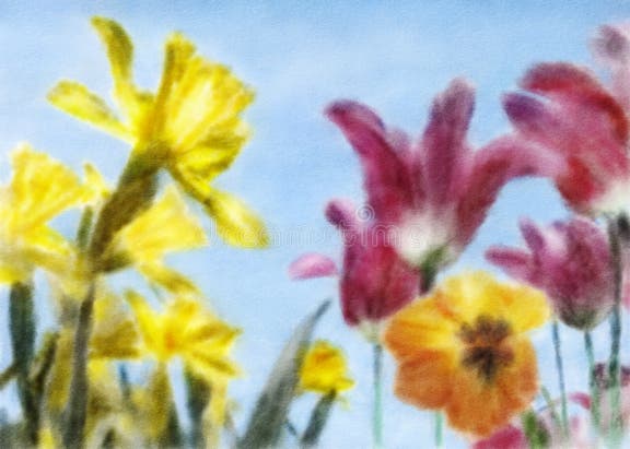 Up with Spring stock illustration. Illustration of pink - 3234756