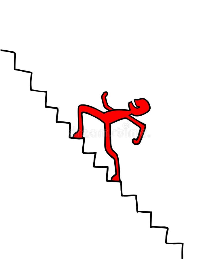 Man Silhouette Walking Up Stairs Stock Illustrations – 279 Man ...