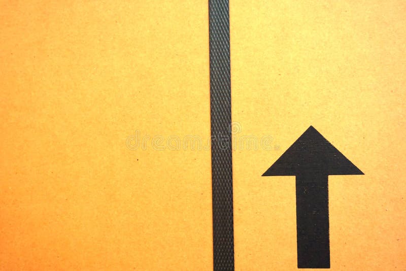 Up symbol on carton box stock image. Image of clip, cardboard - 47714955