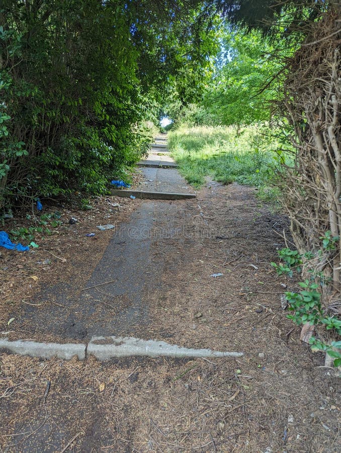 Up the Ten Steps To the Top Stock Image - Image of uphill, slope: 282542953