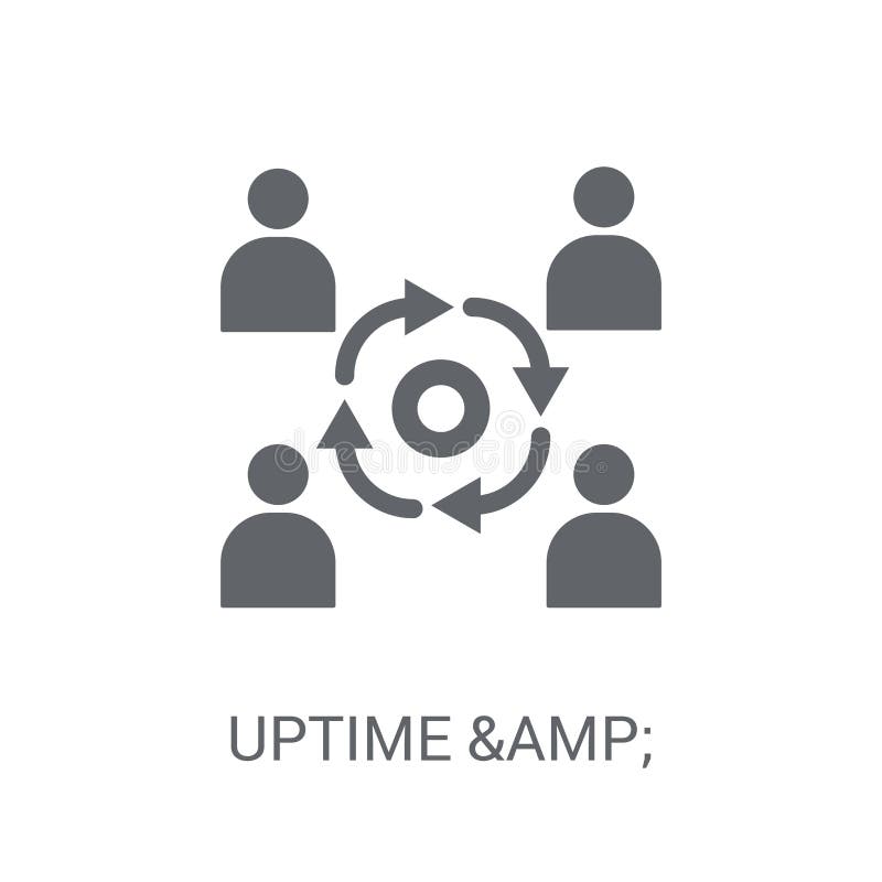 Up-Time--& Stillstandszeitikone Modisches Up-Time ...