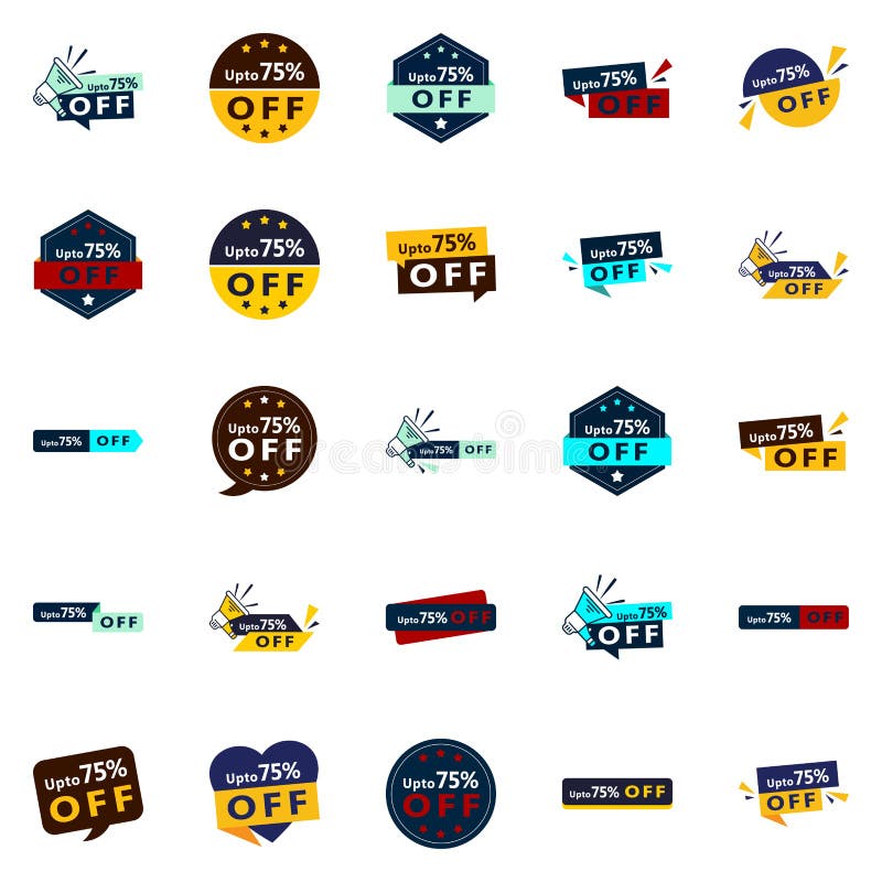 The Up To 70 Off Vector Pack 25 Impactful Designs for Maximum Discounts ...