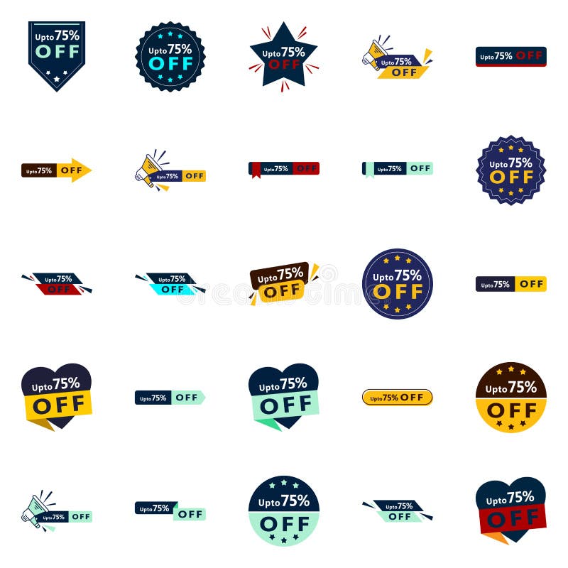 The Up To 70 Off Vector Pack 25 Impactful Designs for Maximum Discounts ...