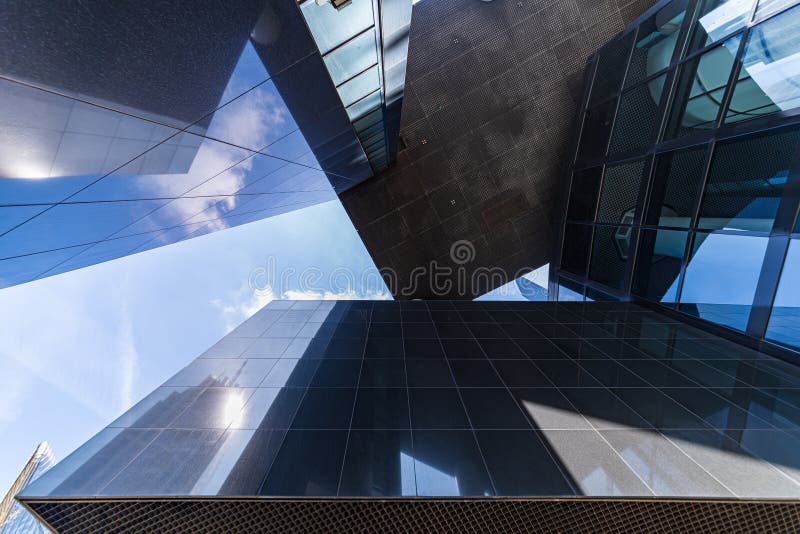 Modern building abstract stock image. Image of headquarters - 245519921