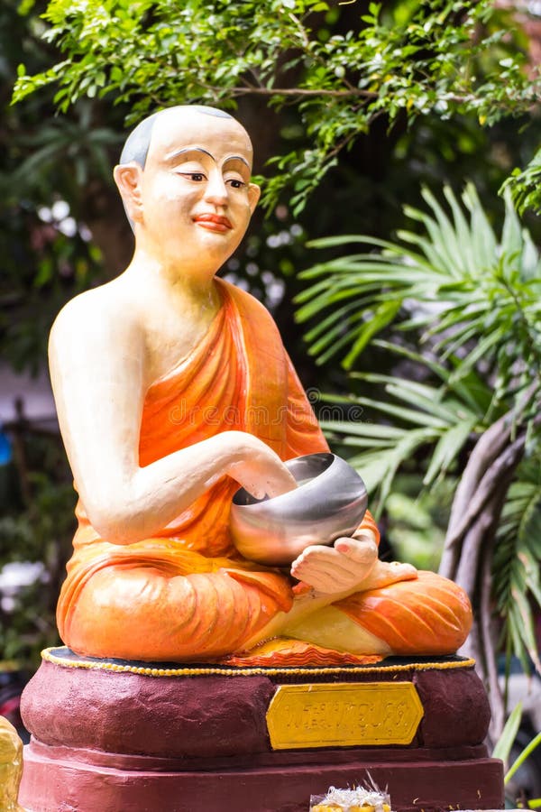 Upagupta, Thai monk statue stock image. Image of nakhonsawan - 66296851