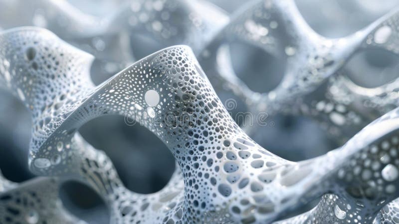 An Upclose Image of a Complex 3D Structure Seemingly Made Up of ...