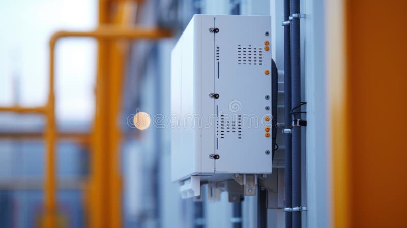 An Upclose Image of an Edge Computing Gateway Device Installed on the ...