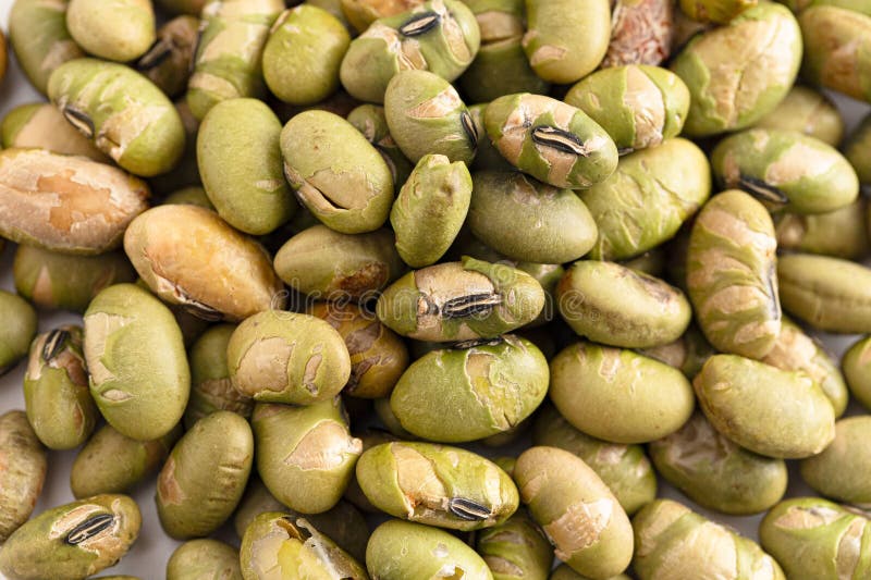 Upclose View of Background of Dry Roasted Soybeans Stock Image - Image ...