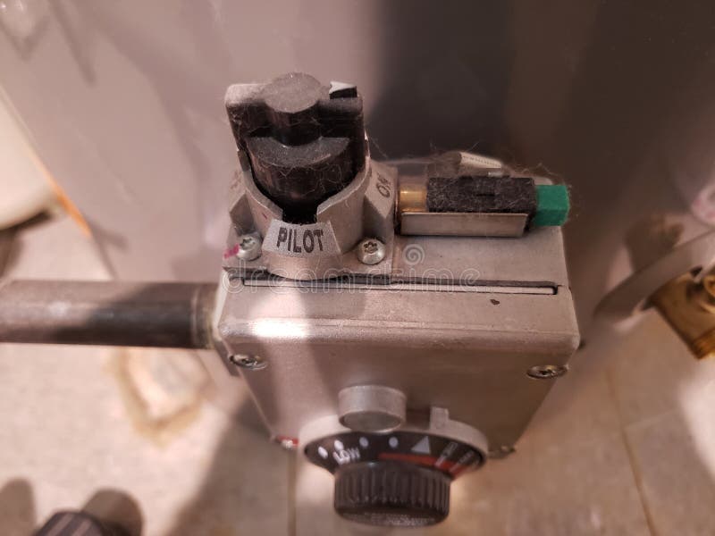 Controls of a Water Heater stock photo. Image of domestic - 238071464