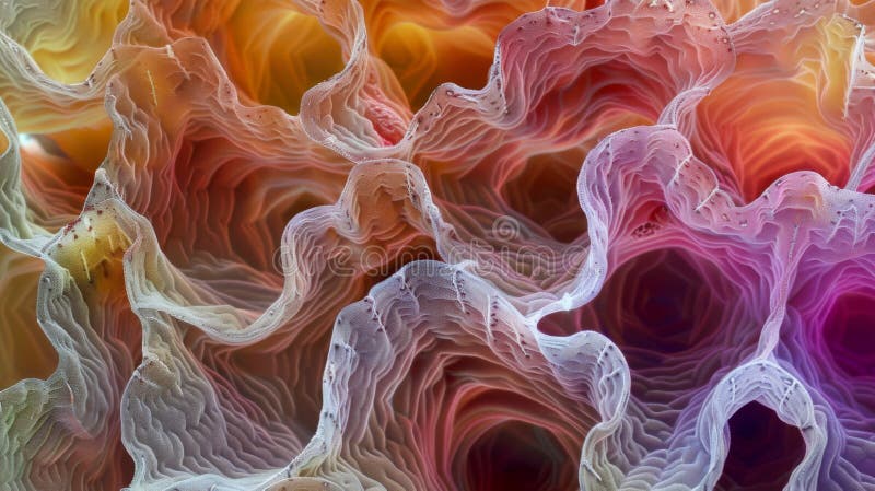 An Upclose View of the Notched and Folded Membrane of a Euglenoid ...