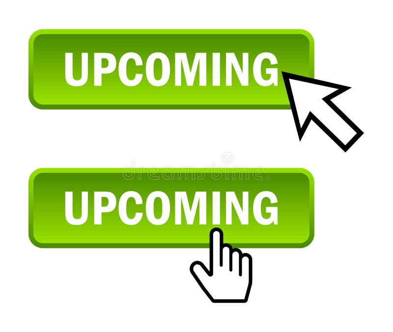 Upcoming button stock vector. Illustration of cart, colorful - 220498063