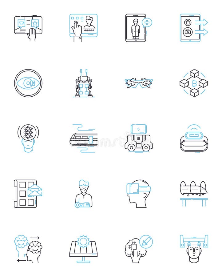 Upcoming Approaches Linear Icons Set. Innovations, Advancements ...