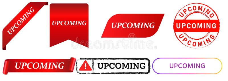 Upcoming Event Stamp Collection Icon Design Ads Advertisement Marketing ...