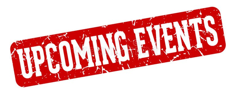 Upcoming Events Rectangular Sign. Upcoming Events Stamp Stock Vector ...