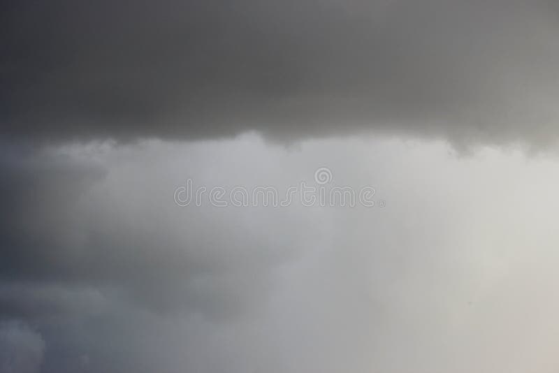 Upcoming Front from Dark Gray Rain Clouds before a Thunderstorm in ...