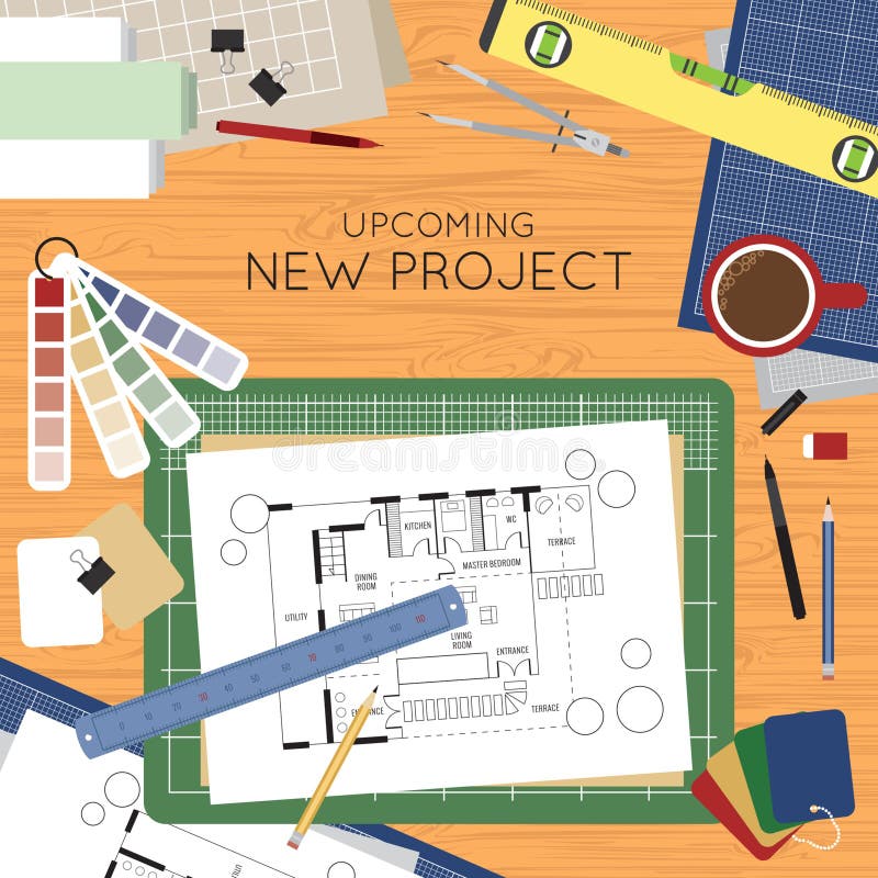 Upcoming New Project Design Stock Vector - Illustration of design ...