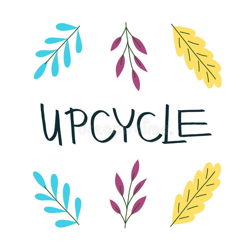 Upcycle Web Banner in a Frame of Fresh Foliage Lettering for Banner ...