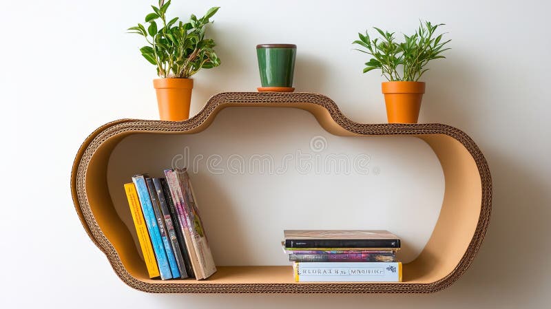 Upcycled Cardboard Turned into Functional and Stylish Wall Shelves ...