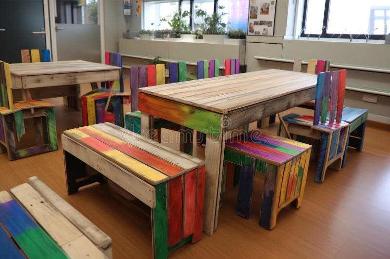 Upcycling Furniture for a School Project, with Students Adding Their ...