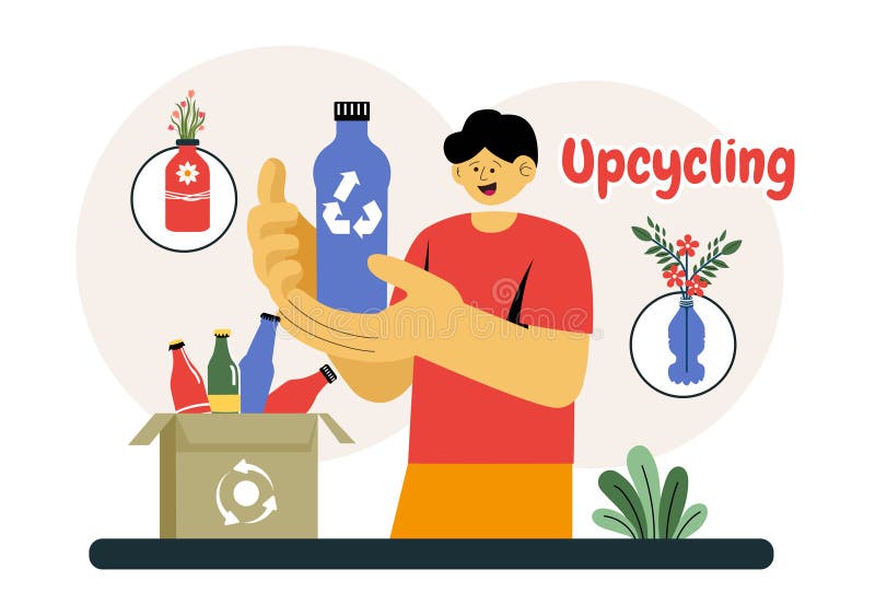 Upcycling Vector Illustration Featuring the Process and Techniques of ...