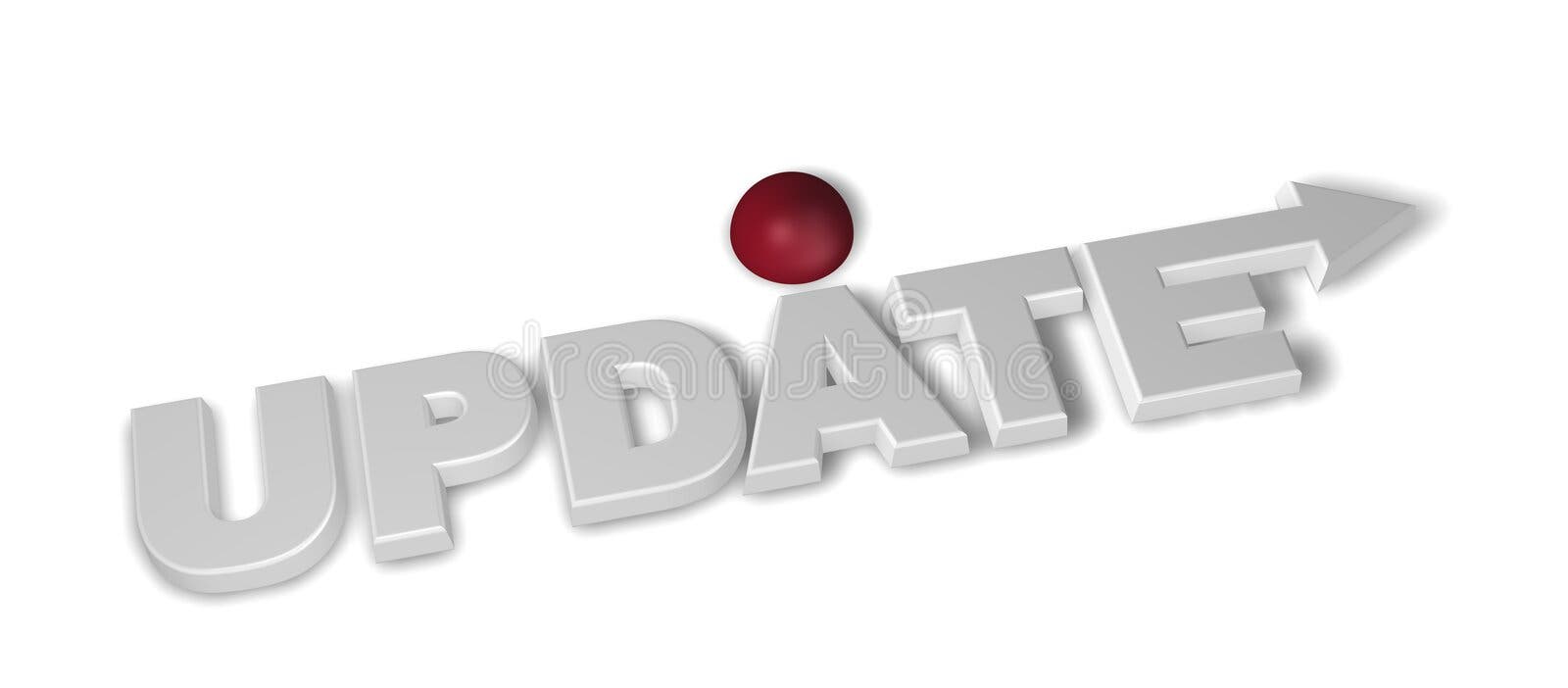 Desktop Computer, Laptop, Tablet and Smartphone with Update Screen ...