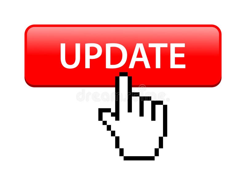 Update button stock vector. Illustration of datum, click - 184835028