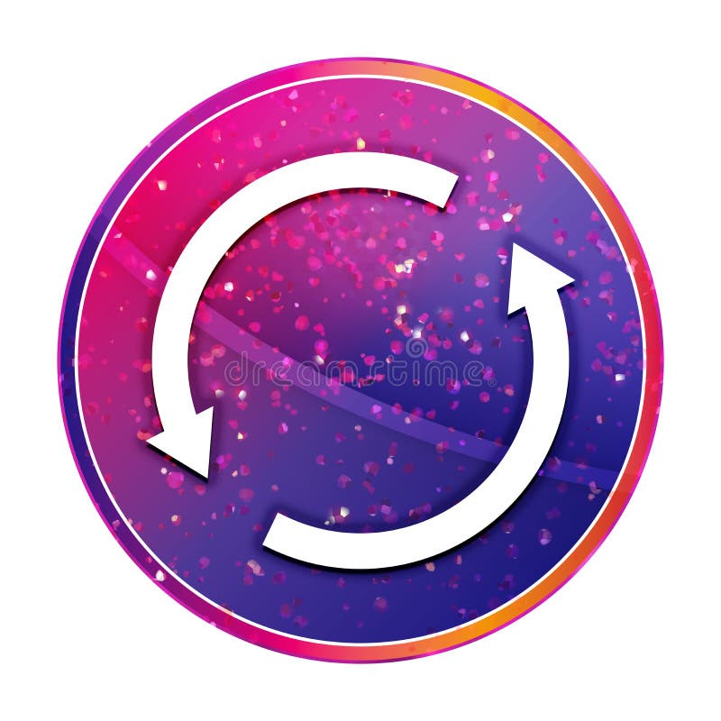 Update Arrow Icon Creative Trendy Colorful Round Button Illustration ...