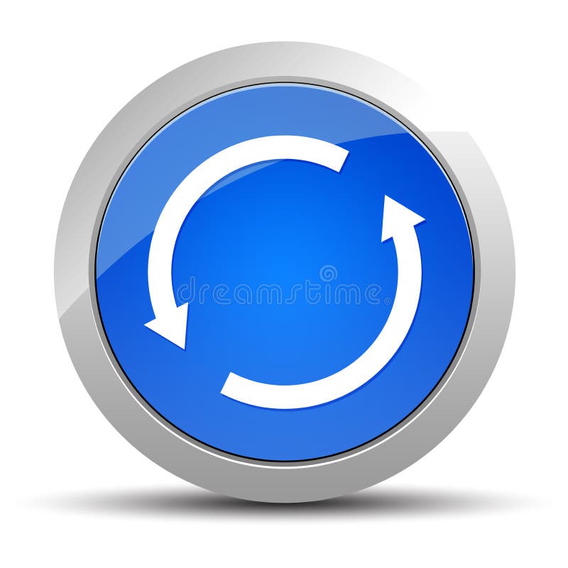 Update Arrow Icon Blue Round Button Illustration Stock Illustration ...