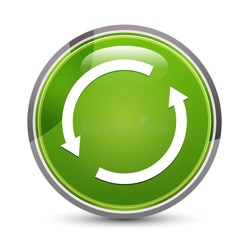 Update Arrow Icon Glassy Vibrant Sky Blue Round Button Illustration ...