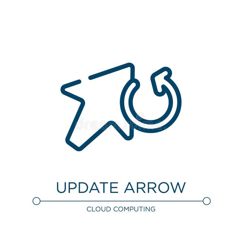Update Arrow Icon. Linear Vector Illustration from Cursors and Pointers ...