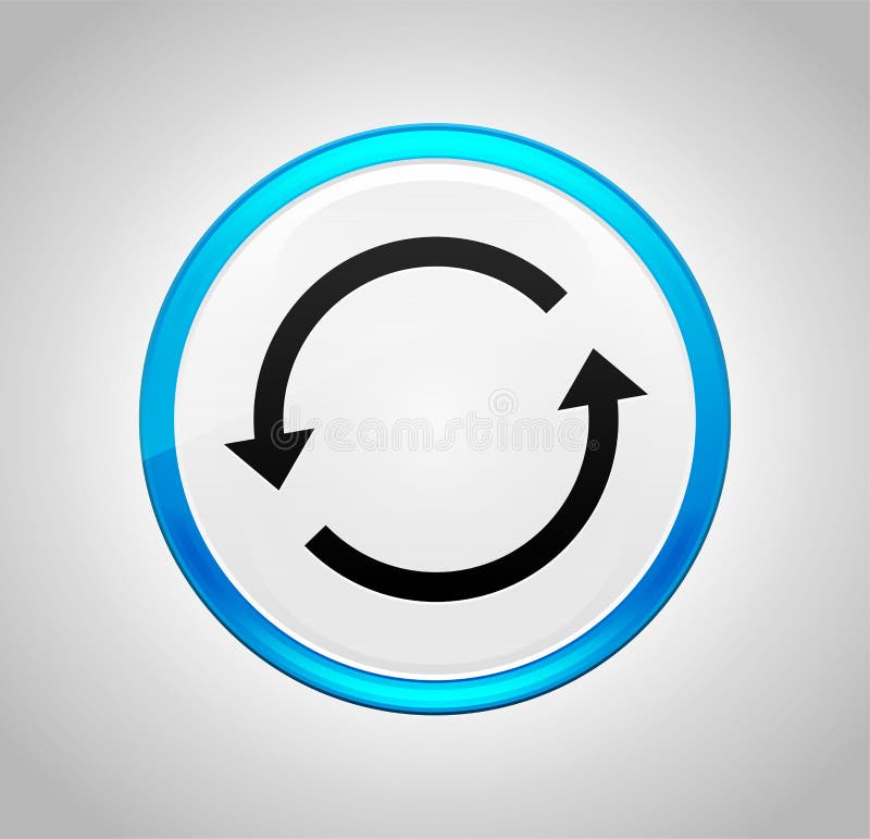 Update Arrow Icon Round Blue Push Button Stock Illustration ...