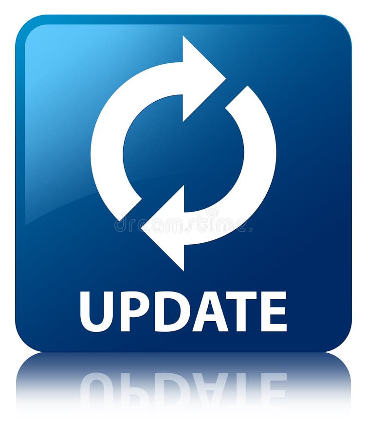 Update blue square button stock illustration. Illustration of update ... Update blue square button stock illustration. Illustration of update ...