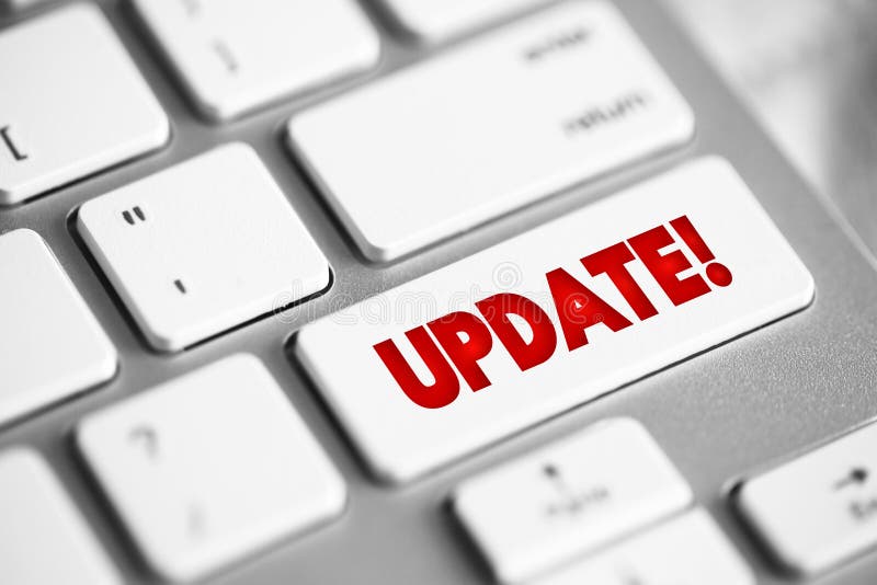 Update Button on Keyboard, Technology Concept Background Stock Image ...