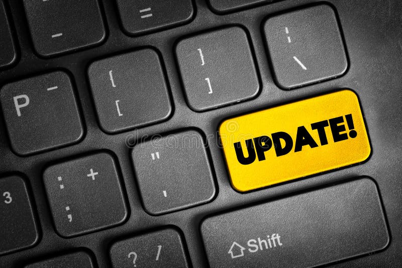 Update Button on Keyboard, Technology Concept Background Stock Image ...