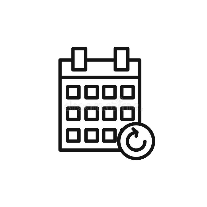 Update Calendar Icon Vector Set Collection for Web Stock Vector ...