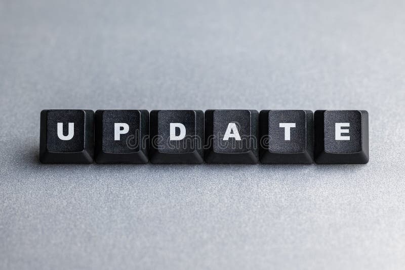 UPDATE on the Computer Keyboard Stock Image - Image of button, fresh ...