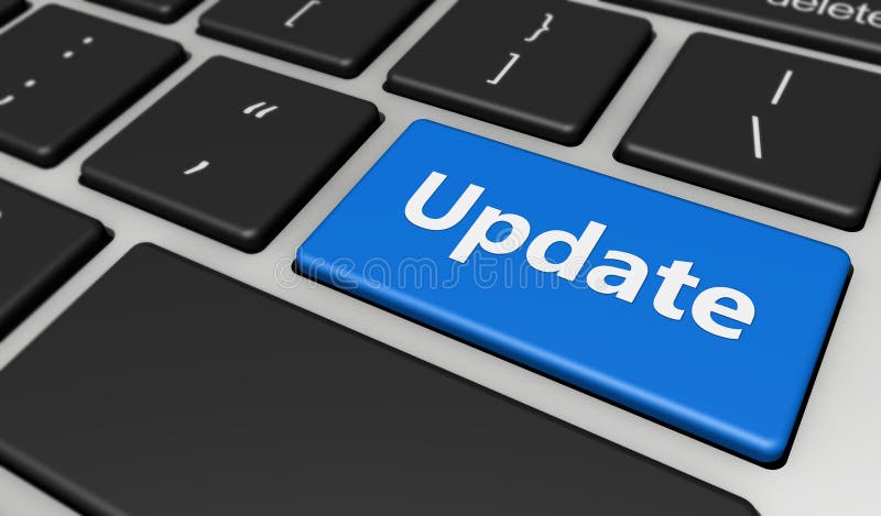 Update Computer Keyboard stock illustration. Illustration of icon ...
