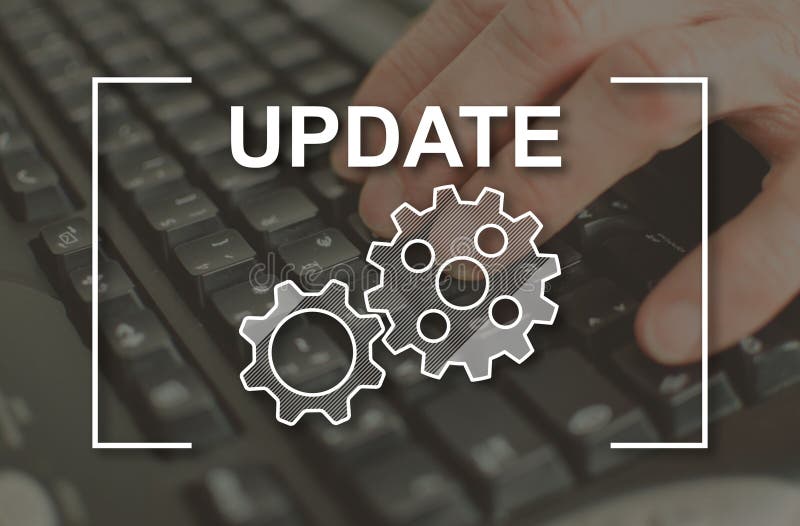 Concept of update stock photo. Image of digital, icon - 194124138