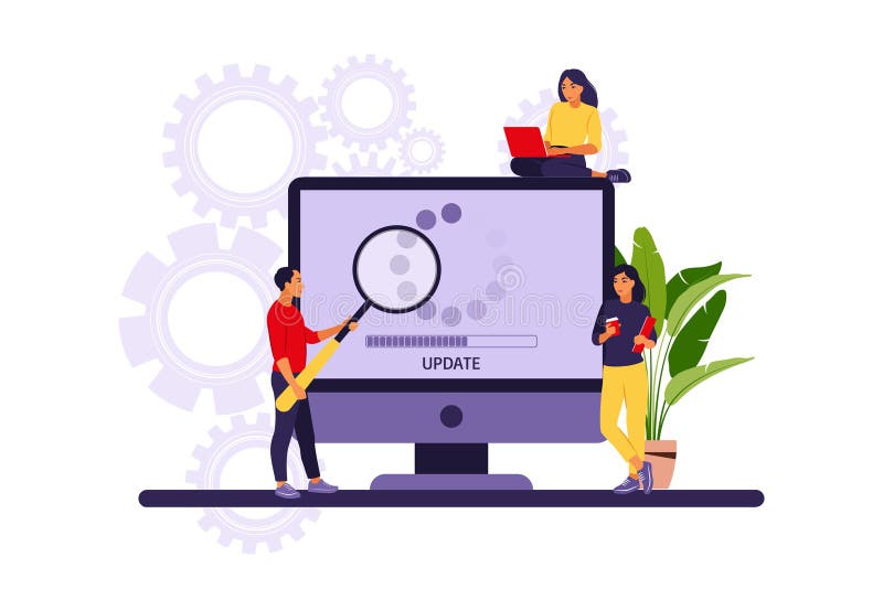 Update Concept. Programmer Upgrading Operation System of Computer ... Update Concept. Programmer Upgrading Operation System of Computer ...