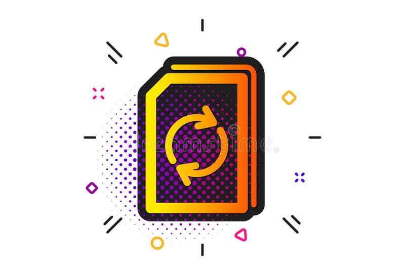 Update Document Icon. Refresh File Sign. Vector Stock Vector ...