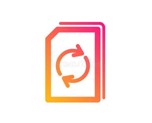 Update Document Icon. Refresh File Sign. Vector Stock Vector ...