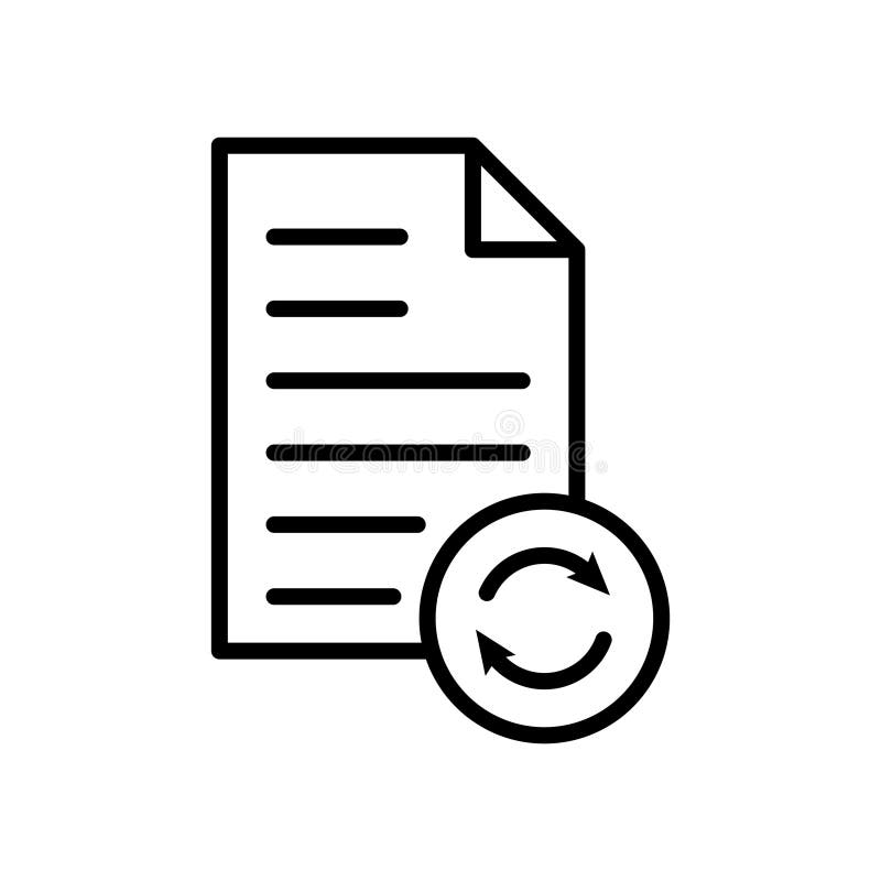 Update document icon stock illustration. Illustration of update - 330167368