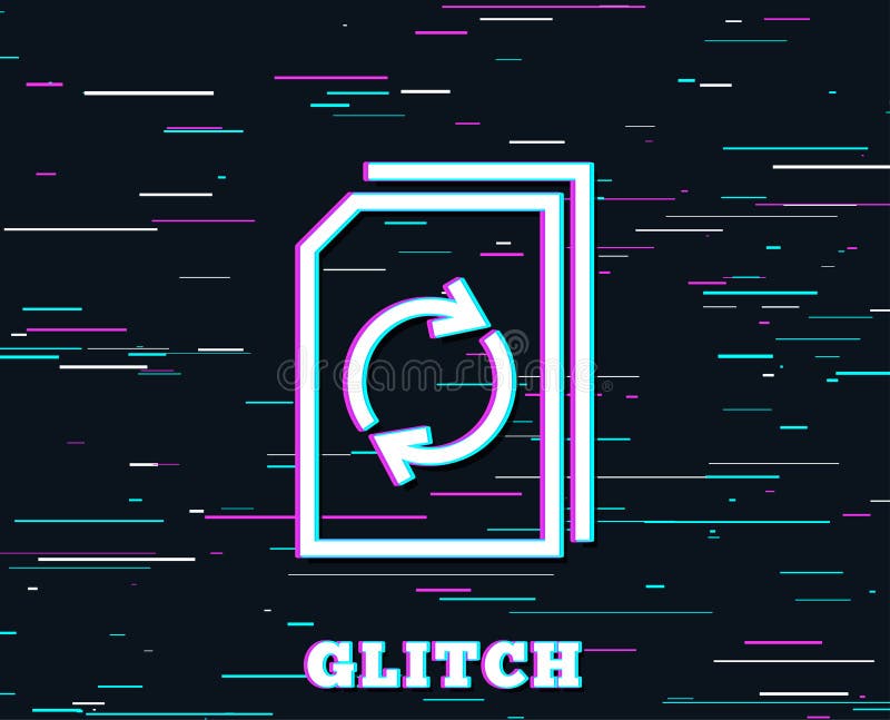 Update Document Line Icon. Refresh File Sign. Stock Vector ...