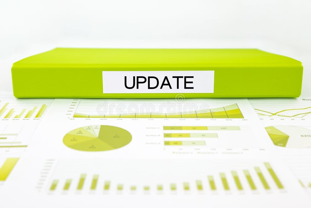 Update Documents, Graphs, Charts and Report Stock Image - Image of ...
