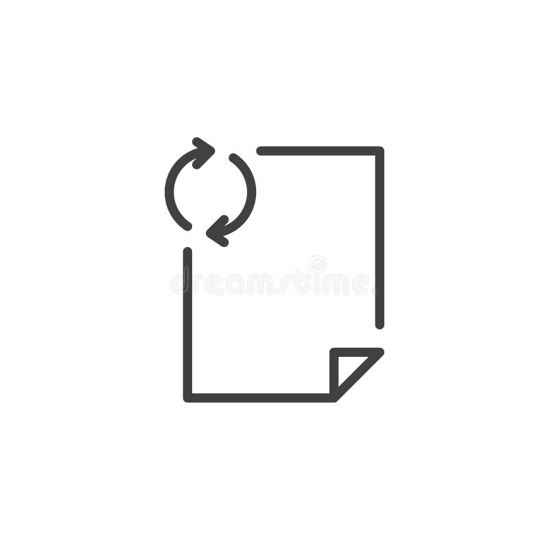 Update Icon Isolated on White Stock Vector - Illustration of recycle ...